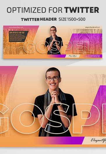 Yellow Simple Gospel Free Social Media Template PSD | by Elegantflyer