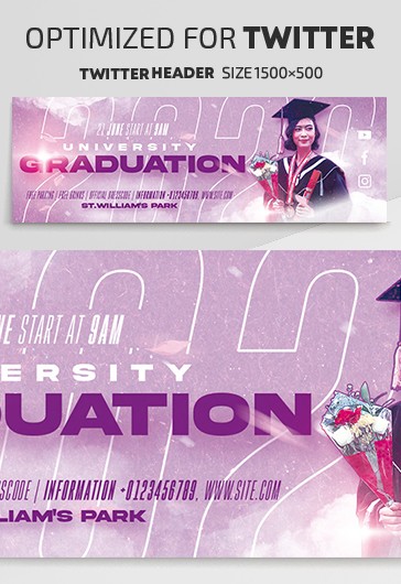 Pink Minimalist Graduation Premium Social Media Template PSD | by ...