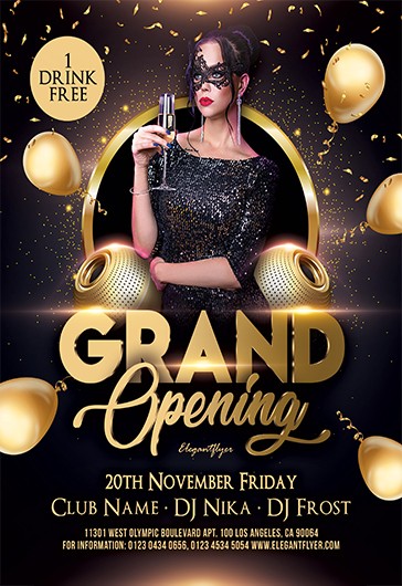 Free Grand Opening Flyers Templates (2025) | Elegantflyer