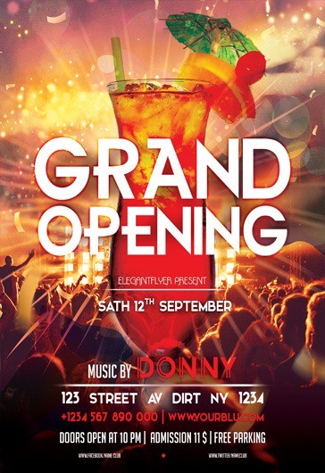 Free Grand Opening Flyers Templates (2025) | Elegantflyer