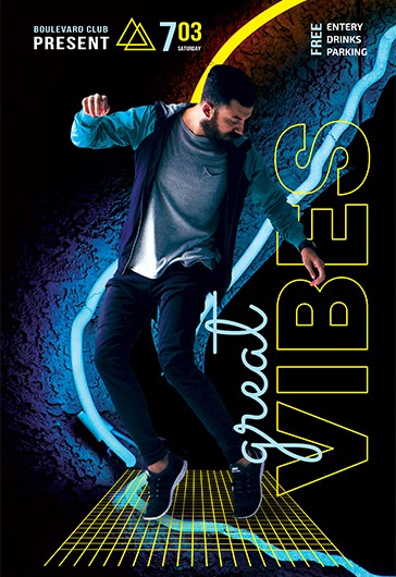 1000+ Modèles de posters pour soirées PSD disponibles gratuitement.