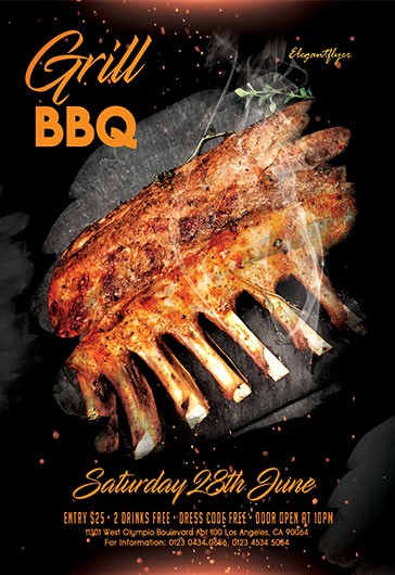 Free BBQ Flyers | elegantflyer.com