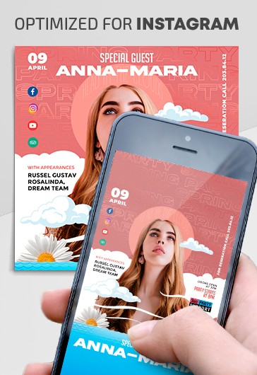 Guest Party - Free Instagram Stories Template in PSD + Post Template ...