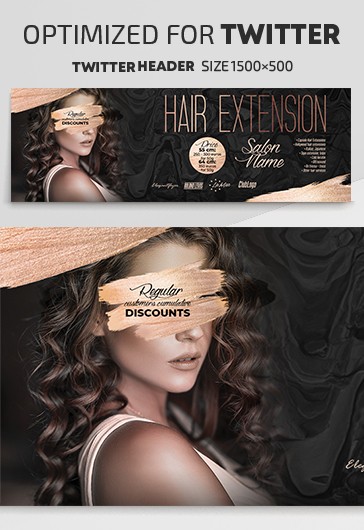 Pastel Creative Hair Extension Premium Social Media Template PSD | by ...