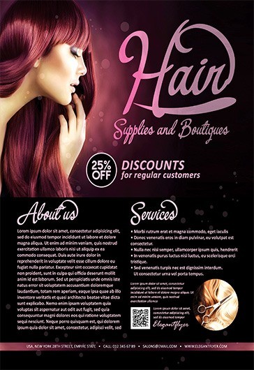 1000+ Modelos Grátis de Flyer de Beleza (PSD) - por Elegantflyer