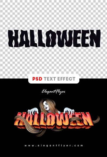 Halloween - Free Text Effect PSD Template - 10033324 | by ElegantFlyer
