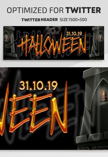 Black Simple Halloween Free Social Media Template PSD | by Elegantflyer