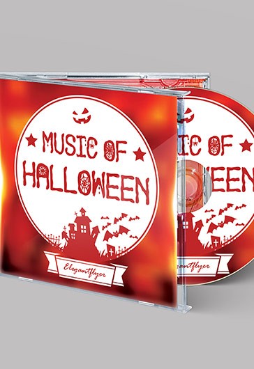 Halloween Music - Free CD Cover PSD Template - 10032935 | by ElegantFlyer