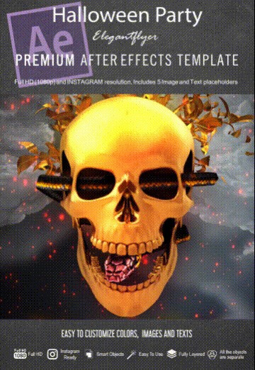 Halloween Party After Effects Template - 10033076 | by ElegantFlyer