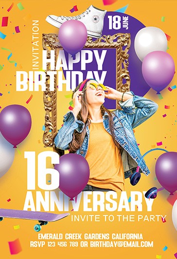 1000+ Birthday Invitation PSD Templates Available for Free