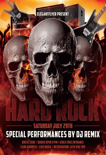 1000+ Free Rock Flyer Templates (PSD) - by Elegantflyer