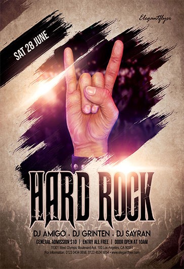 1000+ Free Rock Flyer Templates (PSD) - by Elegantflyer