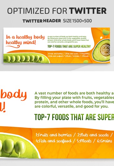Health - Free Twitter Header PSD Template - 10026912 | by ElegantFlyer