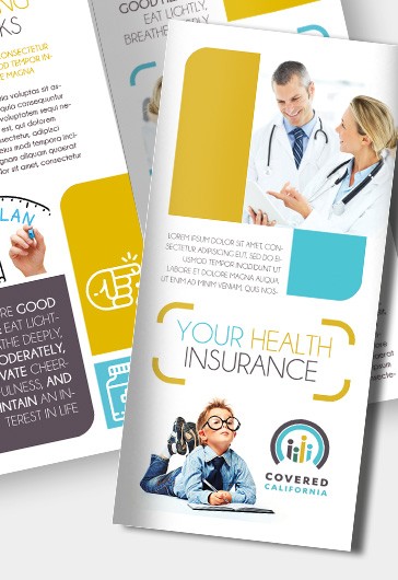 Multicolor Minimalist Health Insurance Premium Brochure Template PSD ...