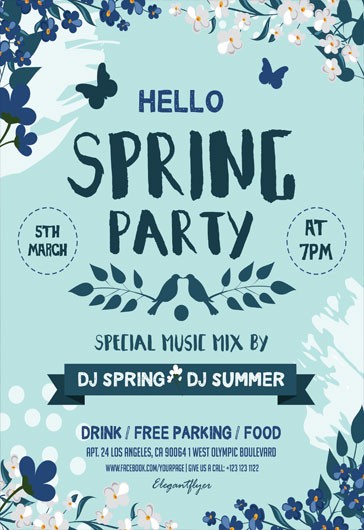 Spring Party Invitation - 10020816 | by ElegantFlyer