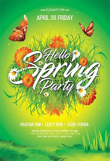 Fiesta con temática de primavera - 10018934 | by ElegantFlyer