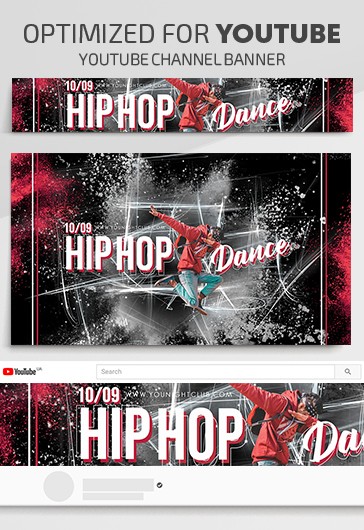 Plantilla de redes sociales PSD Negro Creativo Danza de Hip Hop en ...