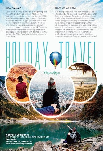 Dépliants de voyage gratuits | elegantflyer.com