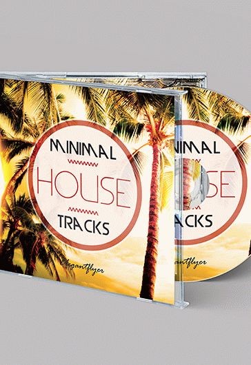 Yellow Modern House Music Free CD Album Cover Template PSD | by ...