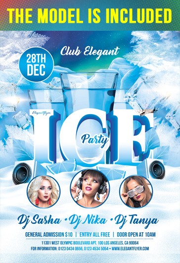 Ice Party – Flyer PSD Template + Instagram template - 10022026 | by ...