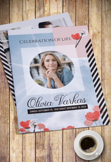 In Loving Memory Brochure for Funeral – PSD Brochure Template ...