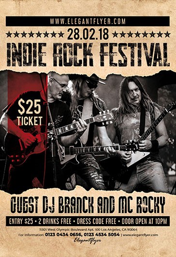 1000+ Free Rock Flyer Templates (PSD) - by Elegantflyer