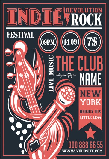 1000+ Free Rock Flyer Templates (PSD) - by Elegantflyer