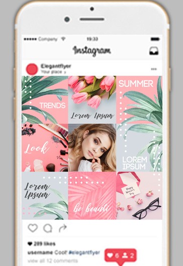 1000+ Fabulous Instagram Collage PSD Templates Available for Free