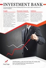 White Professional Investment Bank Premium Flyer Template PSD | by ...