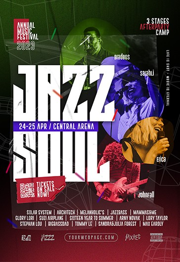 Panfletos de música grátis | elegantflyer.com