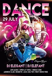 1000+ Free Dance Flyer Templates (PSD) - by Elegantflyer