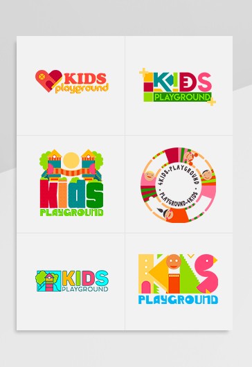 Kids Playground - Free PSD + EPS + AI Logo Template Set - 10033512 | by ...