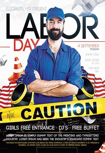 Free Labor Day Flyers | elegantflyer.com