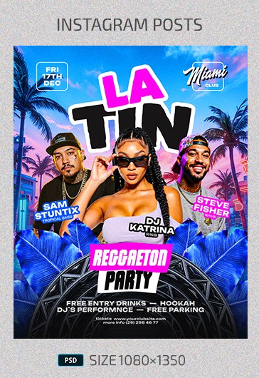 Pink Fancy & Romantic Valentine’s Day Party Instagram Post Free Social ...