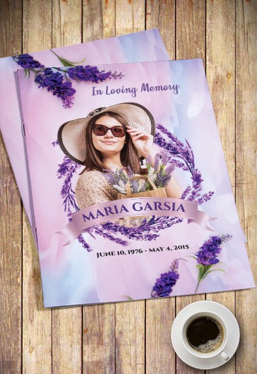 Modèles de programme funéraire gratuits en PSD - par ElegantFlyer