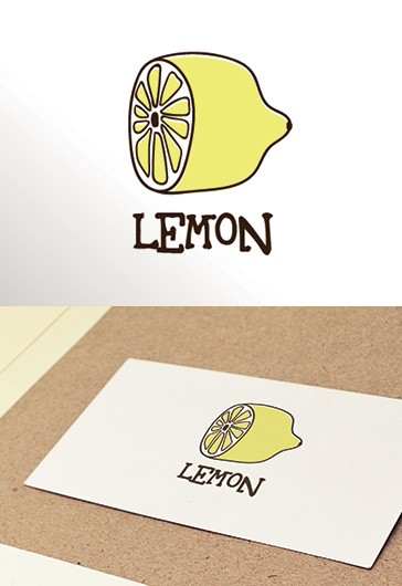 Yellow Creative Cute Lemon Premium Logo Template PSD | by Elegantflyer