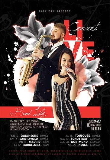 Free Concert Flyers | elegantflyer.com