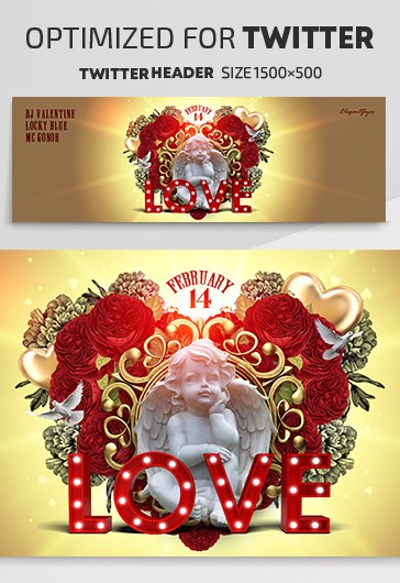 Gold Luxury Love Party Premium Social Media Template PSD | by Elegantflyer