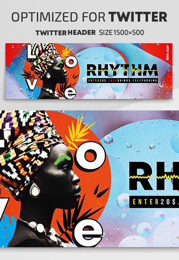 Blue Creative Love Rhythm Premium Social Media Template PSD | by ...