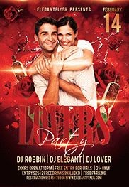 Lovers Party - Flyer PSD Template - 10017648 | by ElegantFlyer