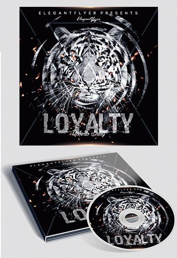 Loyalty Mixtape - Free CD Cover PSD Template - 10018175 | by ElegantFlyer