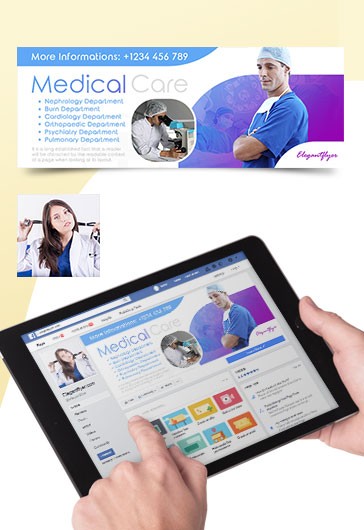 White Simple Medical Facebook Free Social Media Template PSD | by ...