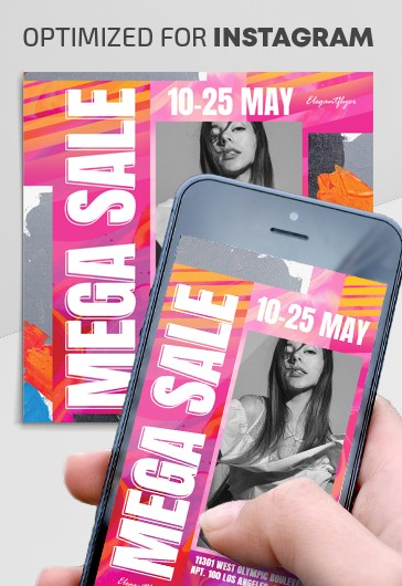 Mega Sale - Free Instagram Stories Template in PSD + Post Templates ...