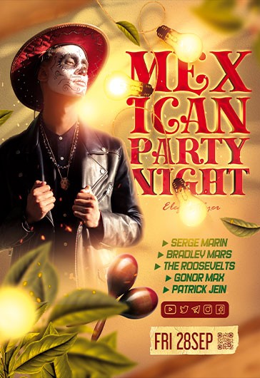 Free Mexican Party Flyers | elegantflyer.com