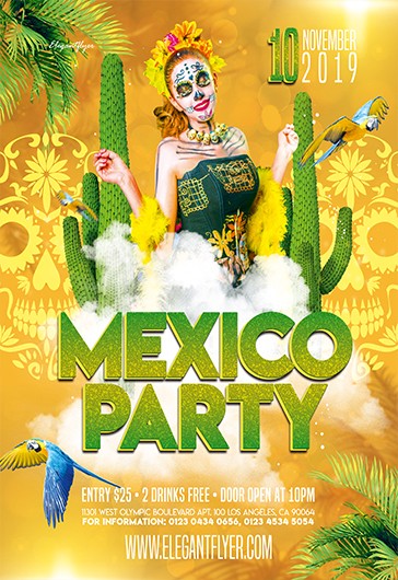Free Mexican Party Flyers | elegantflyer.com