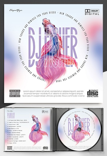 DJ Minimal - Modelo de Capa de CD PSD Grátis - 10032900 | by ElegantFlyer