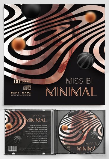 Black Creative Minimal CD Cover Premium CD Album Cover Template PSD ...