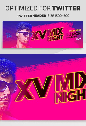 Purple Creative Mix Night Party Premium Social Media Template PSD | by ...