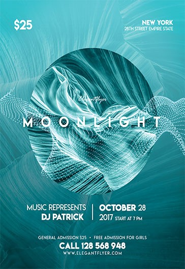 Moonlight - Flyer PSD Template - 10019854 | by ElegantFlyer