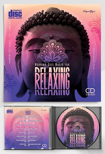 Morning Cafe Music For Relaxing - Free CD Cover PSD Template - 10026624 ...